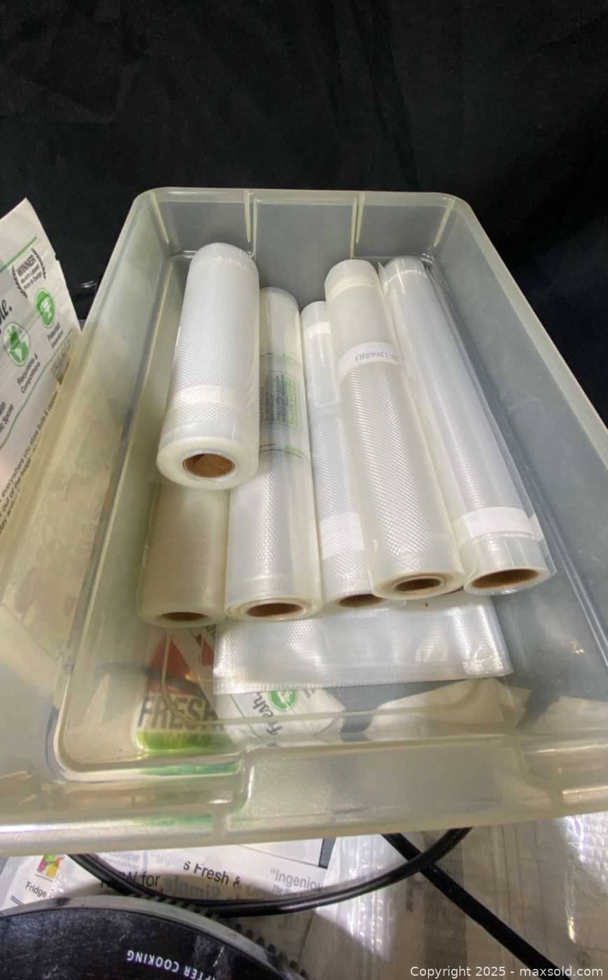 FoodSaver vacuum sealer, NuWave2 induction cooktop, bag rolls ...