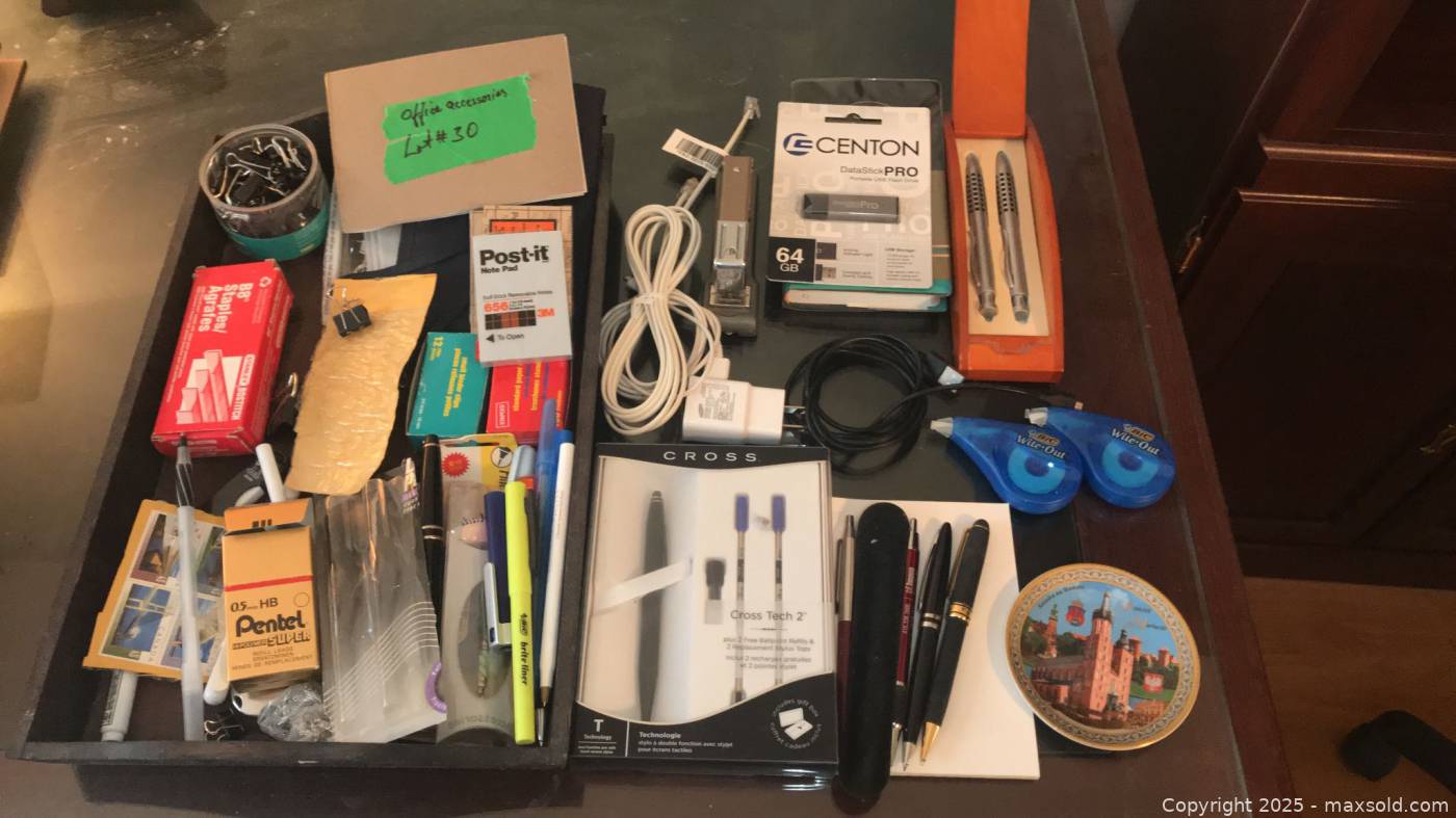 Mixed office supplies assortment | Maxsold