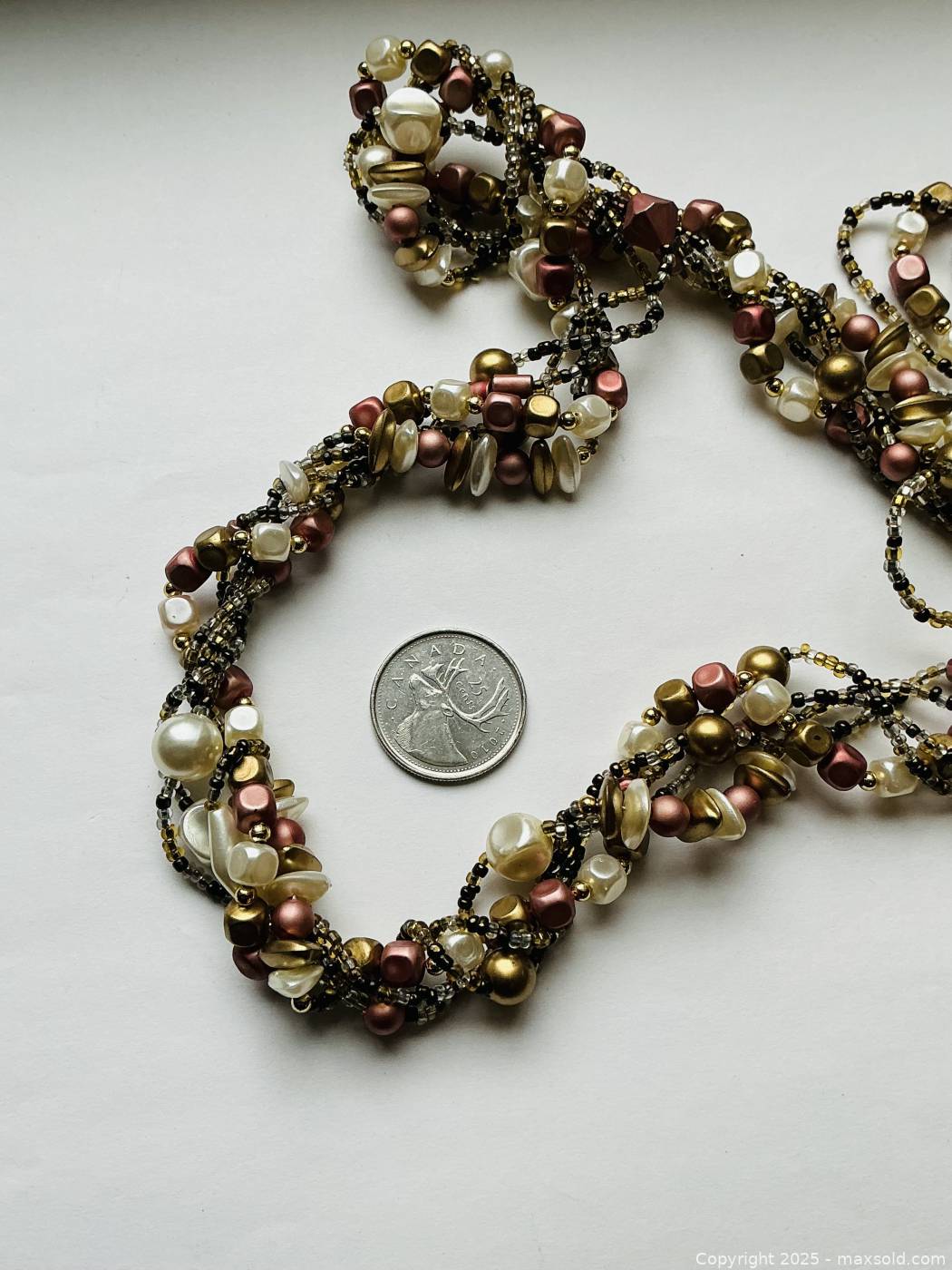 Vintage Five Strand Beaded Necklace | Maxsold