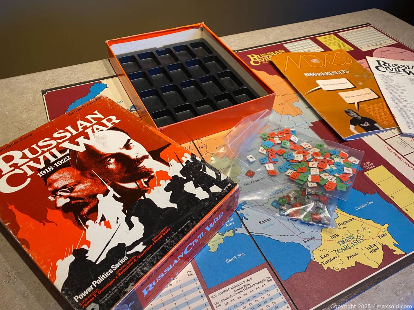 SPI Russian Civil War 1918–1922 board game | Maxsold