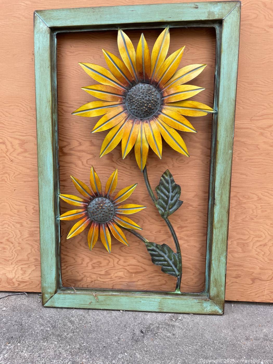 Painted Metal Sunflower Wall Art | Maxsold