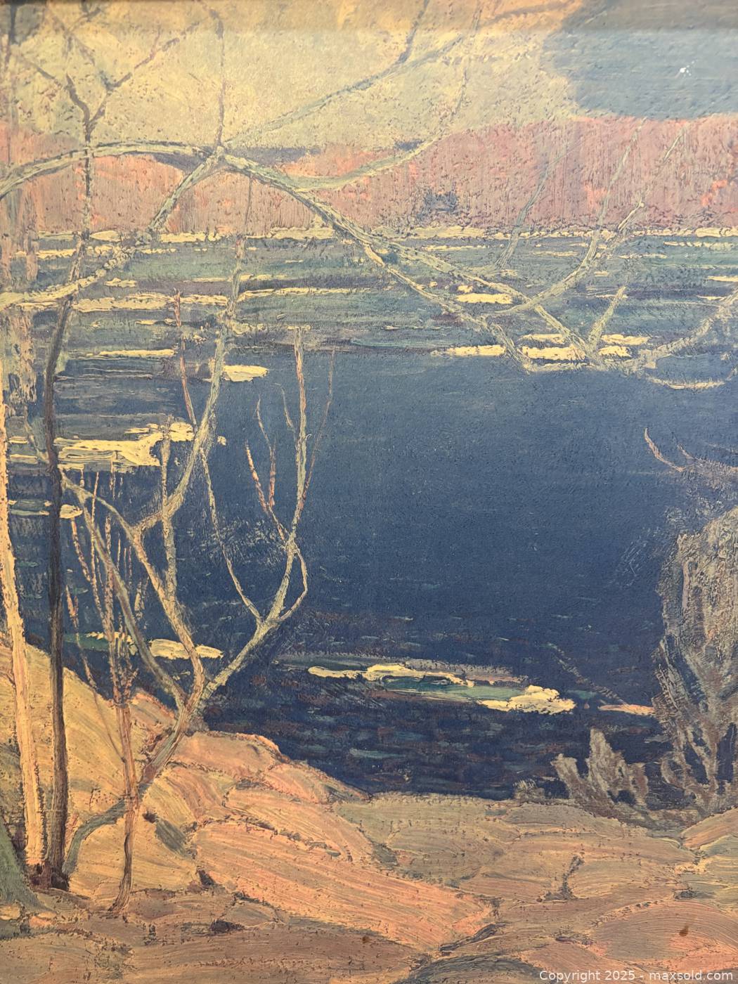 Framed reproduction print of Tom Thomson “Spring Ice” | Maxsold