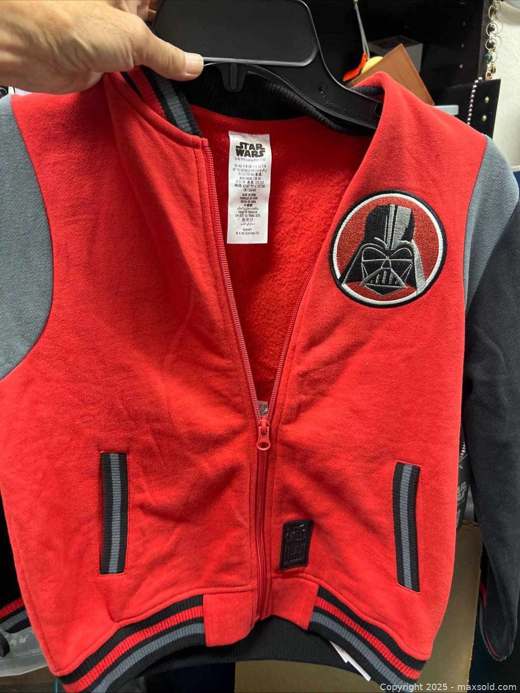 New Star Wars Darth Vader Child Zip Jacket | Maxsold