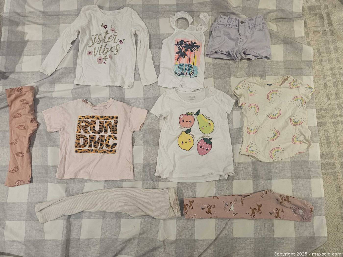 Girls’ Size 5 Tops, Leggings & Shorts – 9pc | Maxsold