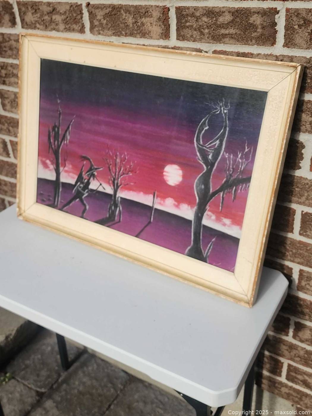 Framed signed Pied Piper drawing 29x21" | Maxsold