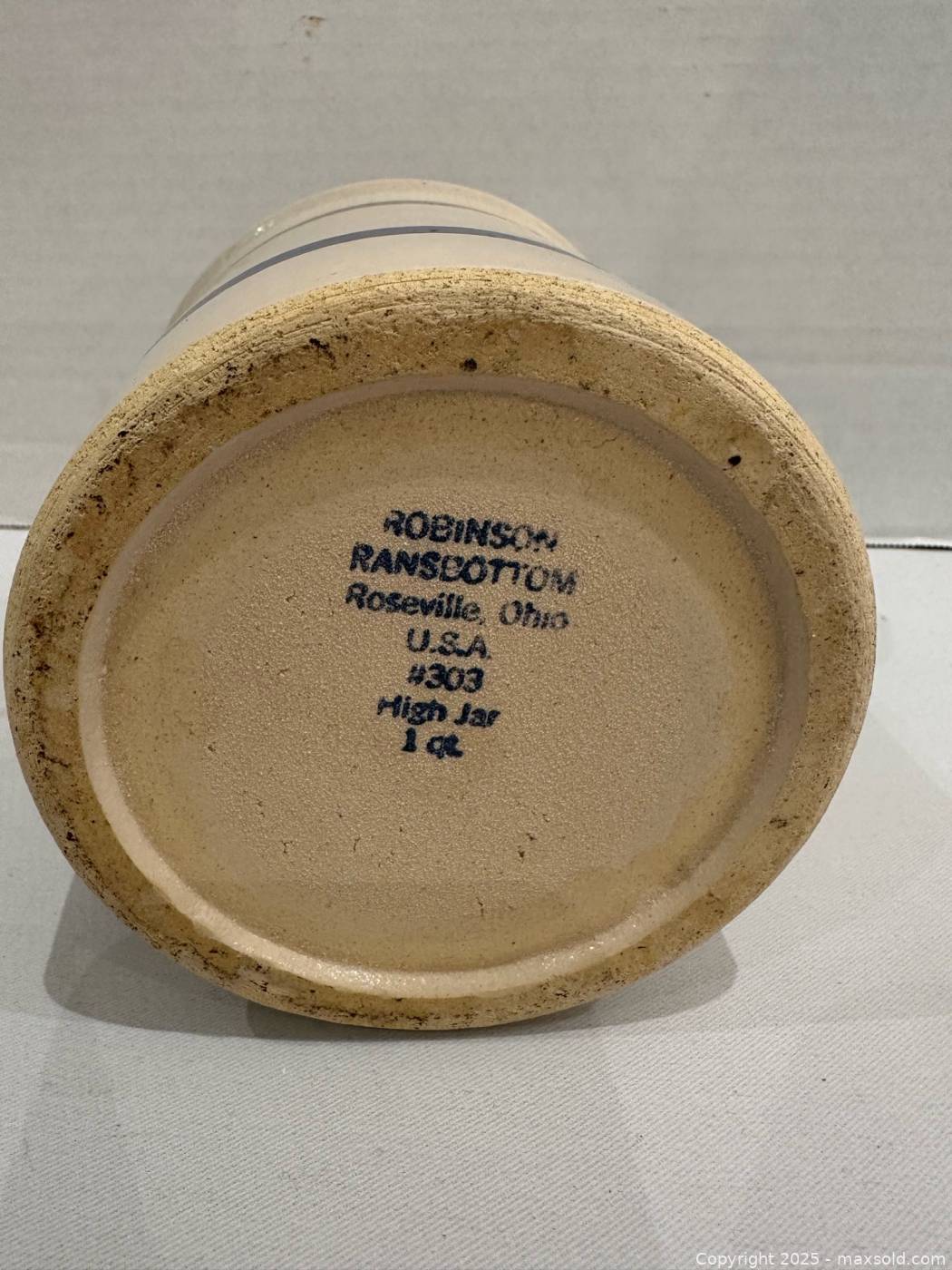 Robinson Ransbottom stoneware crock 1 qt | Maxsold