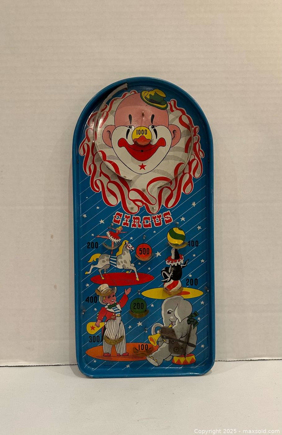 Vintage Eagle Toys Circus metal pinball game | Maxsold