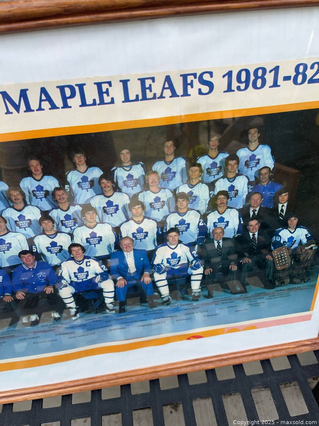 Toronto Maple Leafs 1981-82 framed team photo | Maxsold