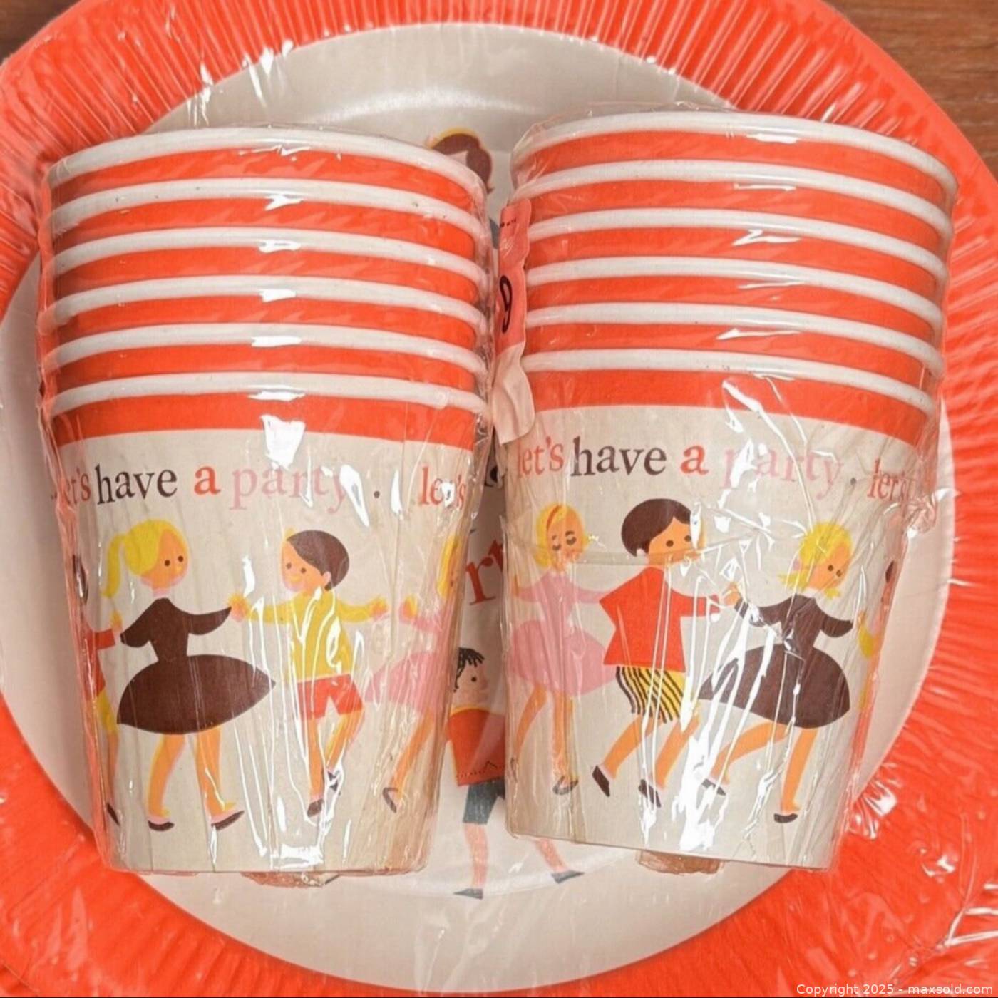1961 Purity Lets Have a Party Plates & Cups | Maxsold
