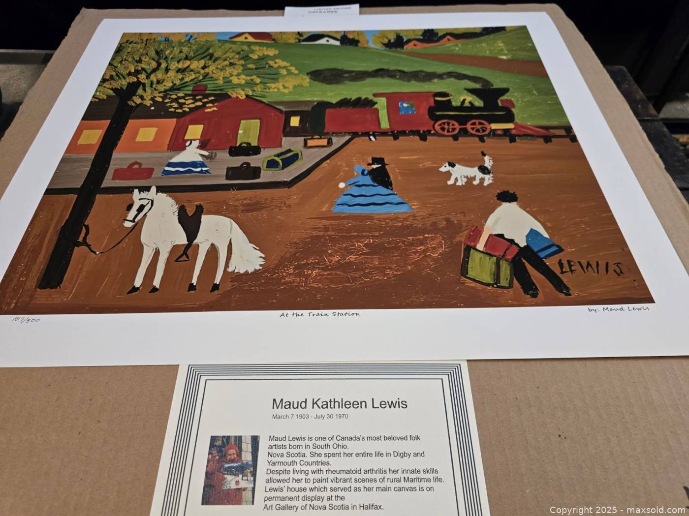 Maud Lewis limited edition lithograph print | Maxsold