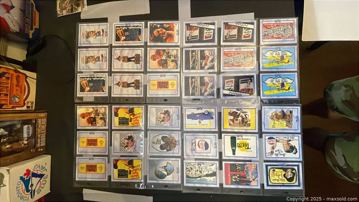 95 Pepsi-Cola collector trading cards in binder | Maxsold
