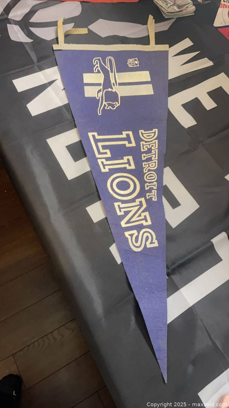Detroit Lions 1960 felt pennant | Maxsold