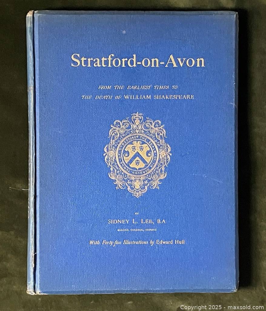 1885 1st Edition Stratford-on-Avon Book | Maxsold