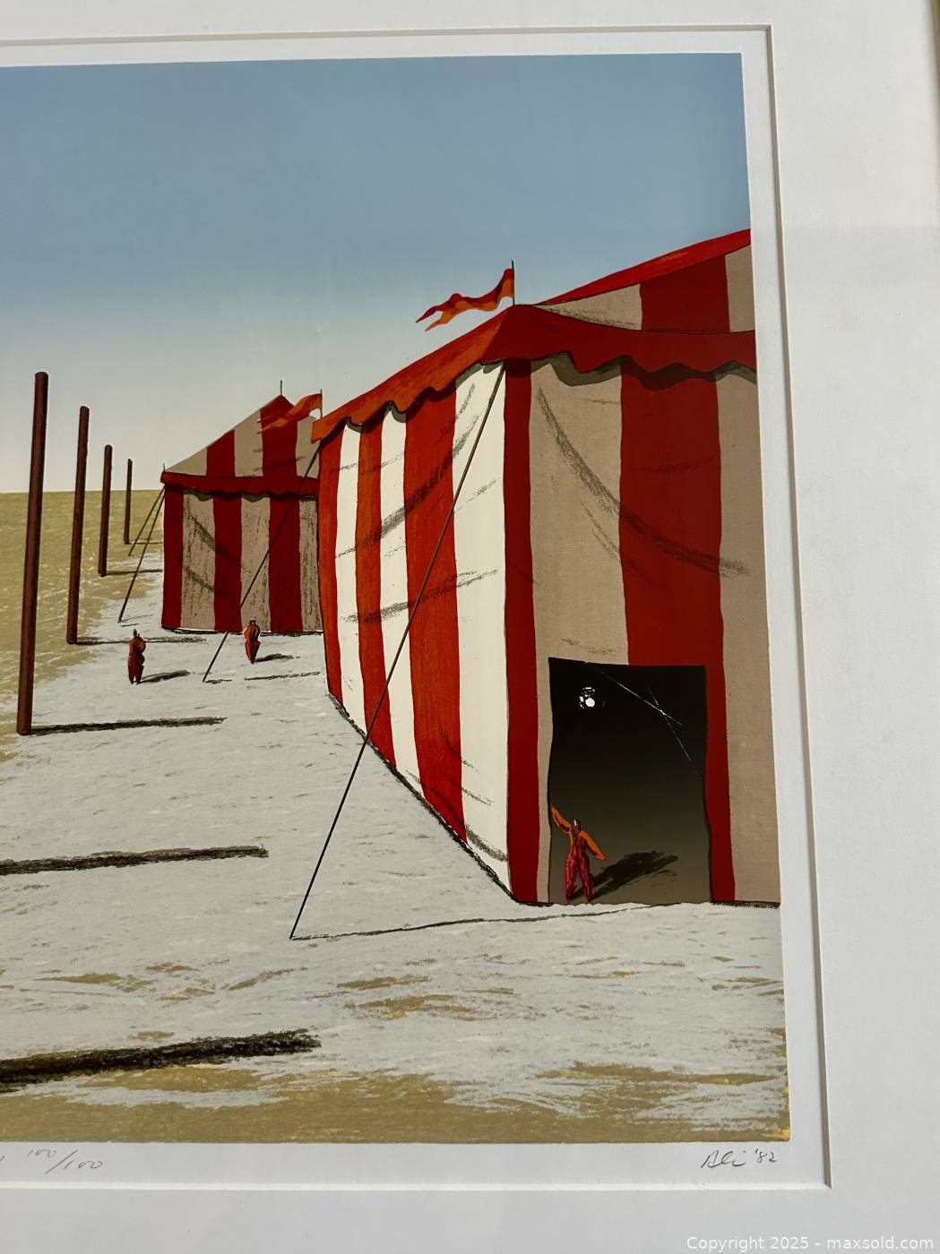 Alison Cann-Clift “Tent Show” signed serigraph | Maxsold