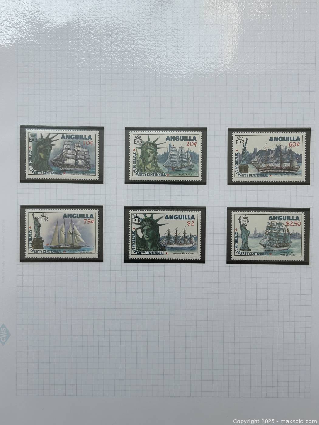 Anguilla Liberty Centennial postage stamps | Maxsold