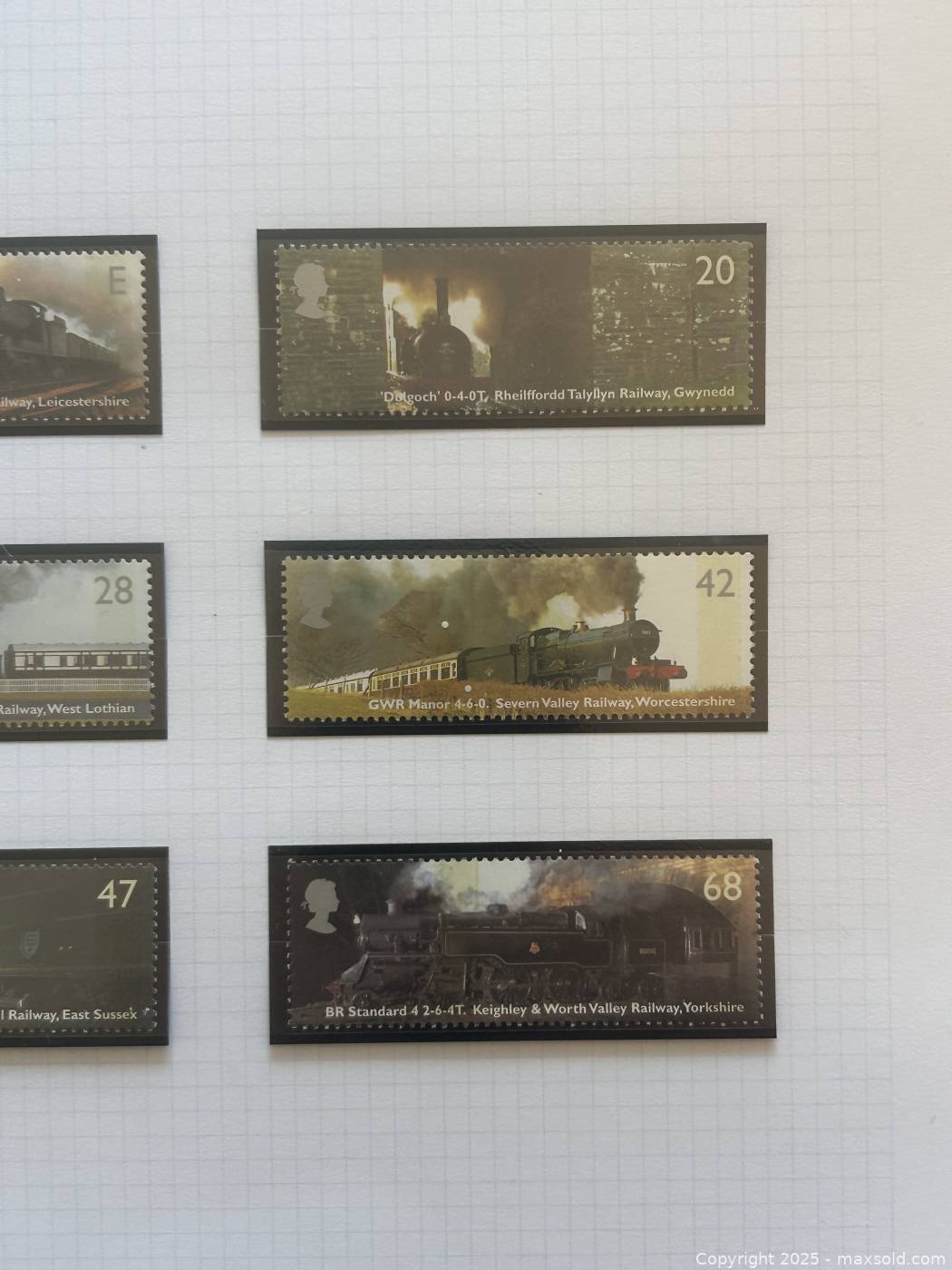 Great Britain Steam Locomotive Stamps Set | Maxsold