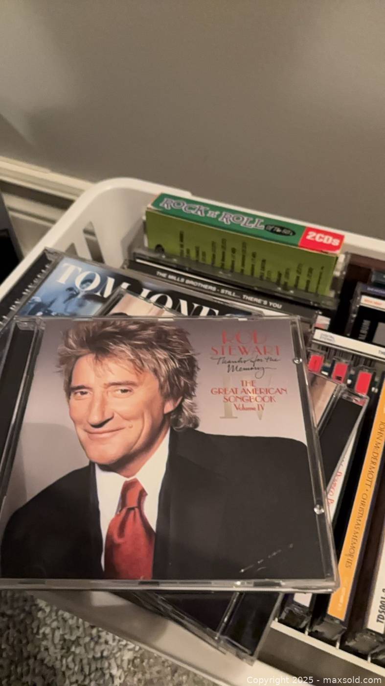 Assorted Easy Listening Music CDs With Basket | Maxsold