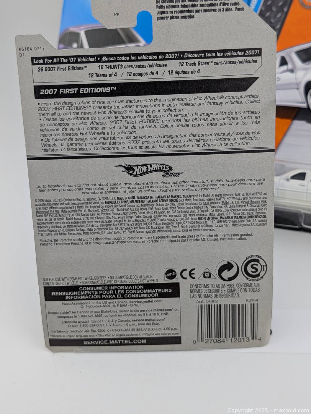Hot Wheels Porsche Cayman S, '66 Ford 427 Fairlane, Matchbox Cadillac ...