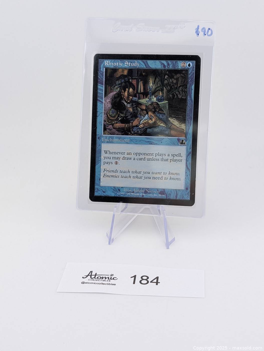 Vintage Magic: The Gathering Rhystic Study card | Maxsold