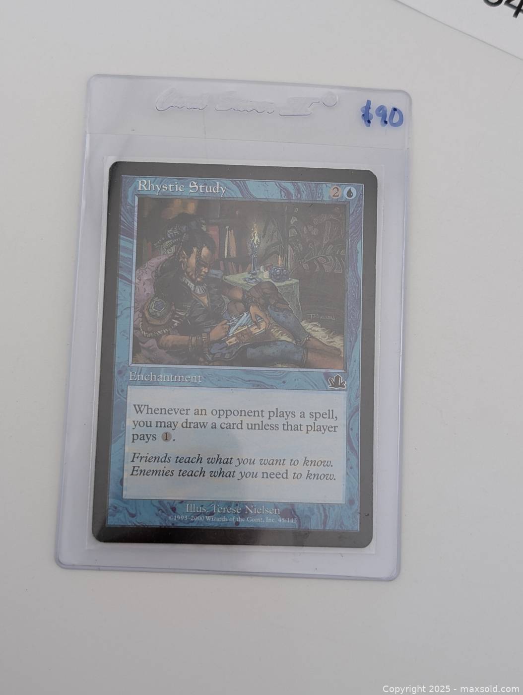 Vintage Magic: The Gathering Rhystic Study card | Maxsold