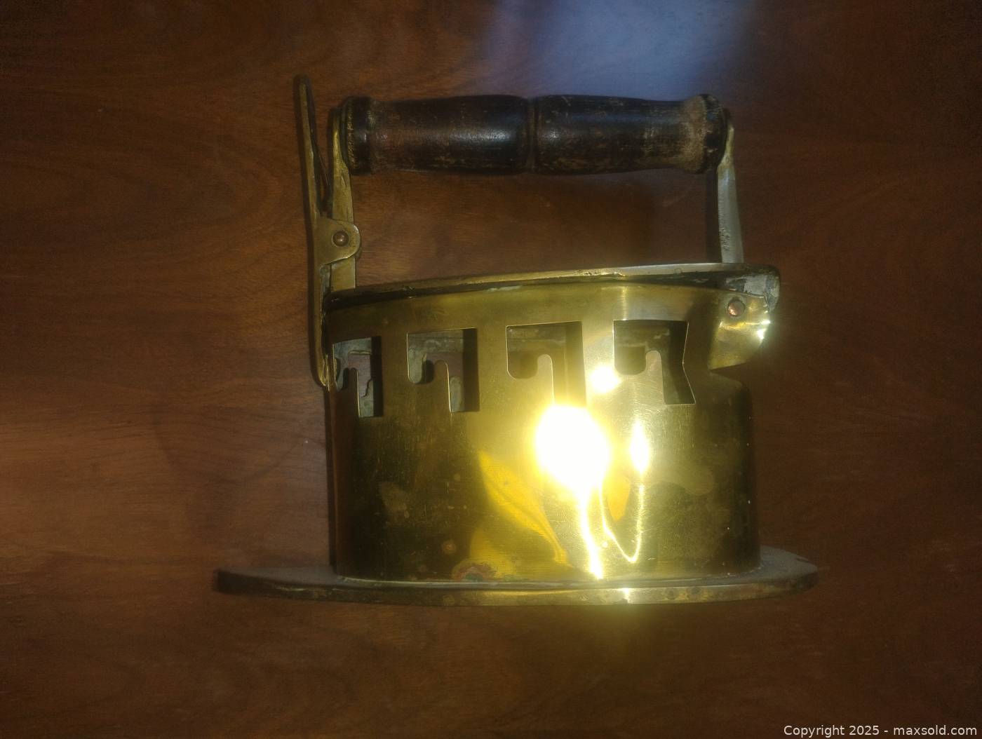 Brass charcoal hand iron | Maxsold