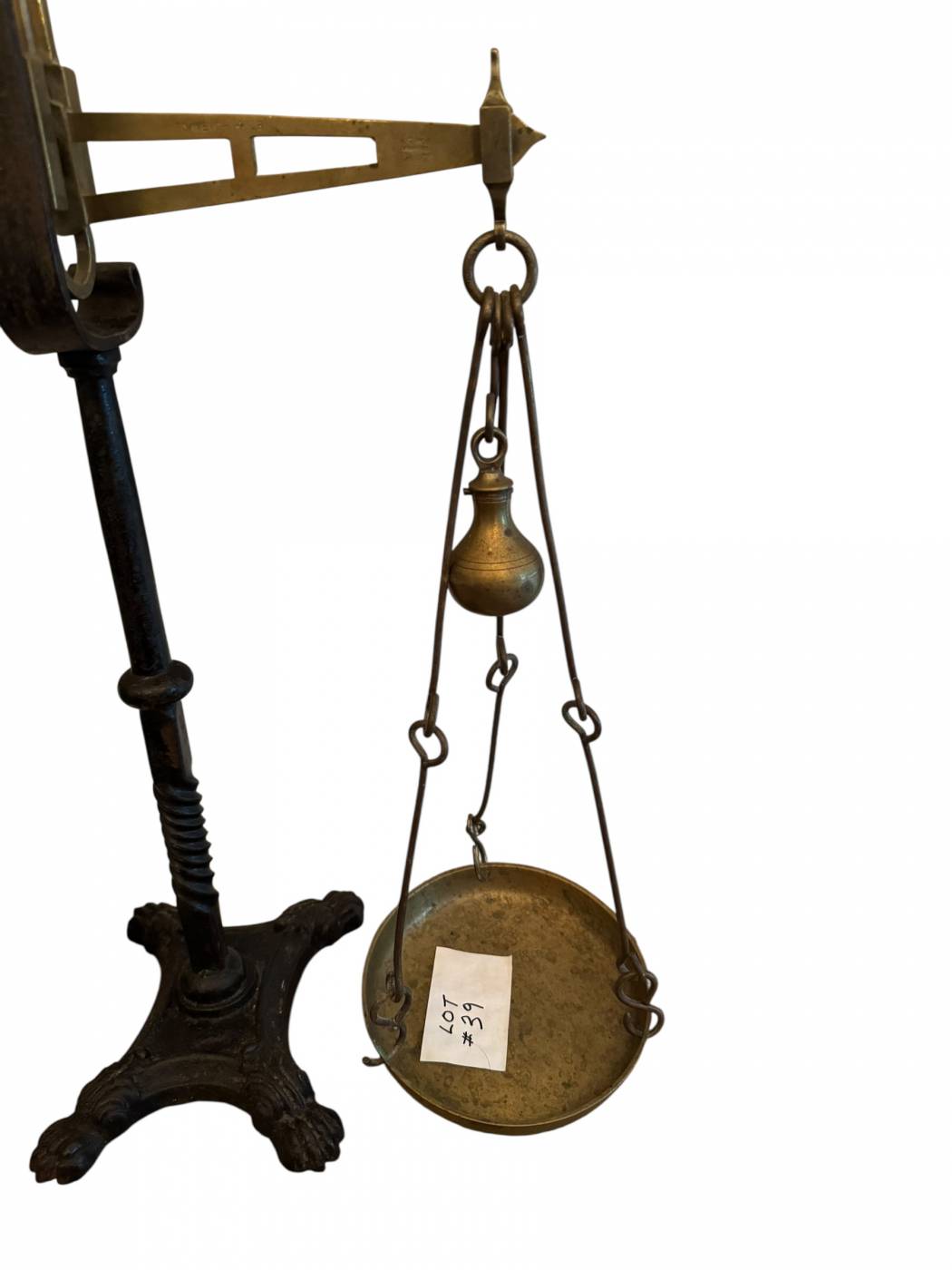 SCWS brass and cast iron balance scale | Maxsold