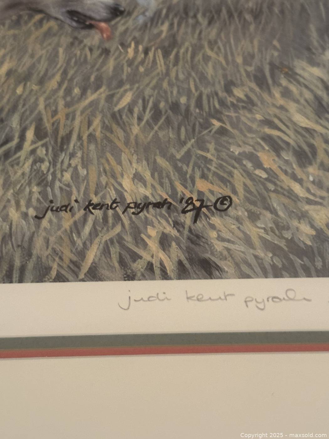 Judi Kent Pyrah signed limited edition lithograph | Maxsold