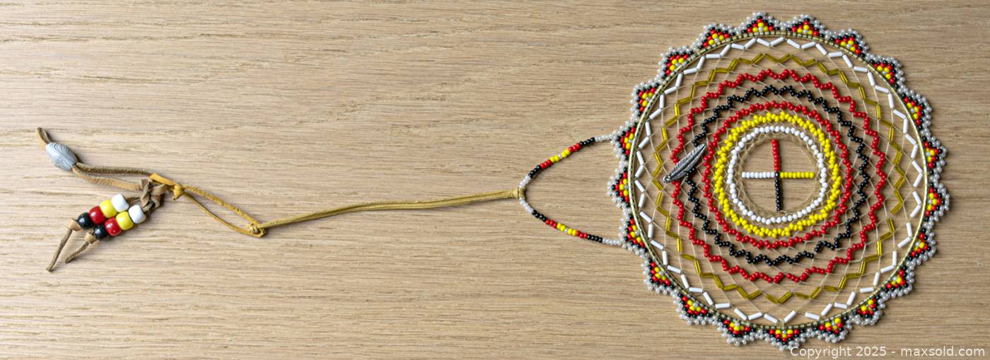 Handcrafted Indigenous Beaded Medicine Wheel | Maxsold