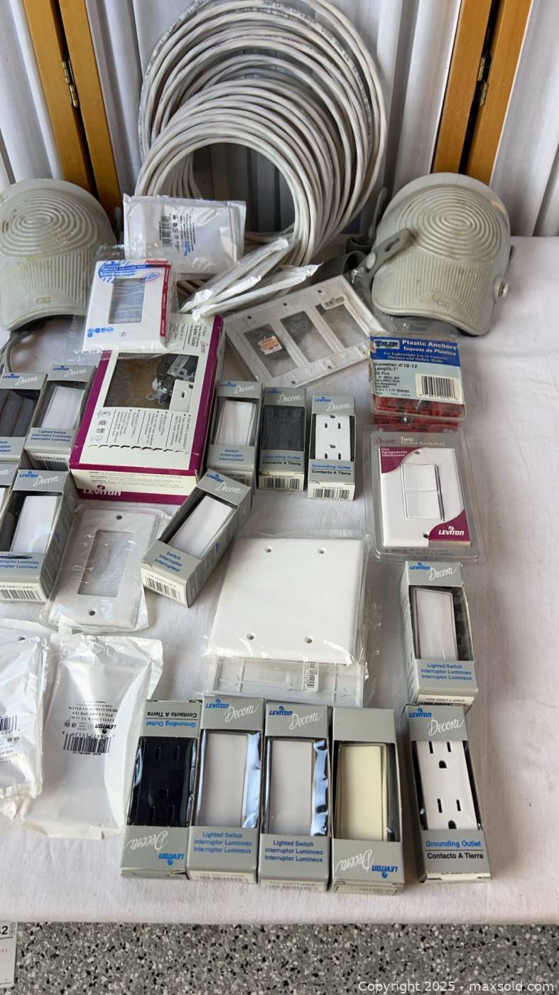 Leviton Decora Electrical Hardware Lot | Maxsold
