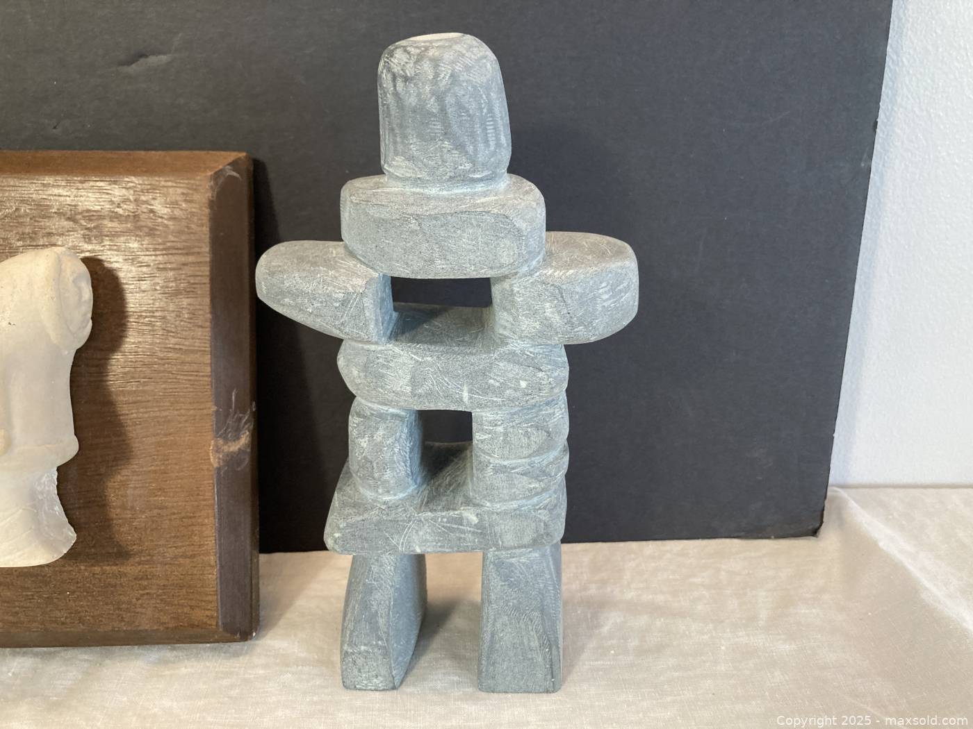 First Nations Stone & Wood Carvings 4pcs | Maxsold