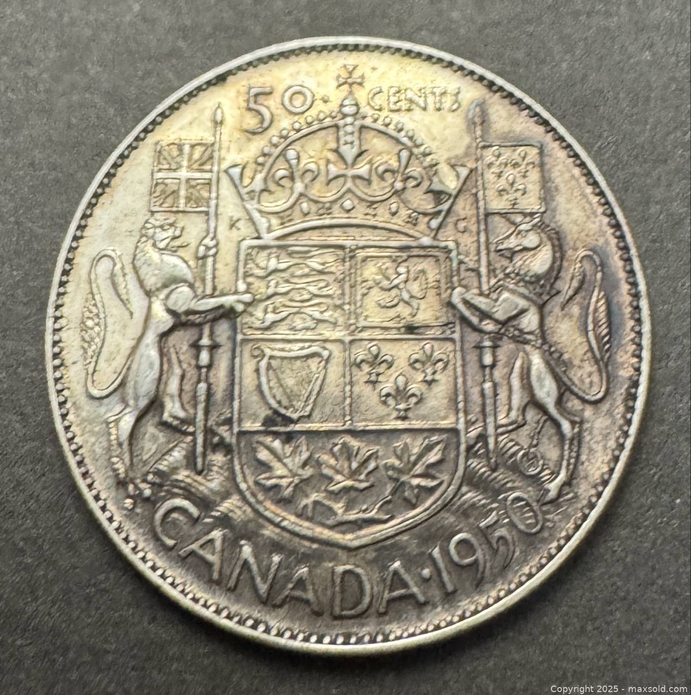 1950 Canadian 50 cent coin | Maxsold