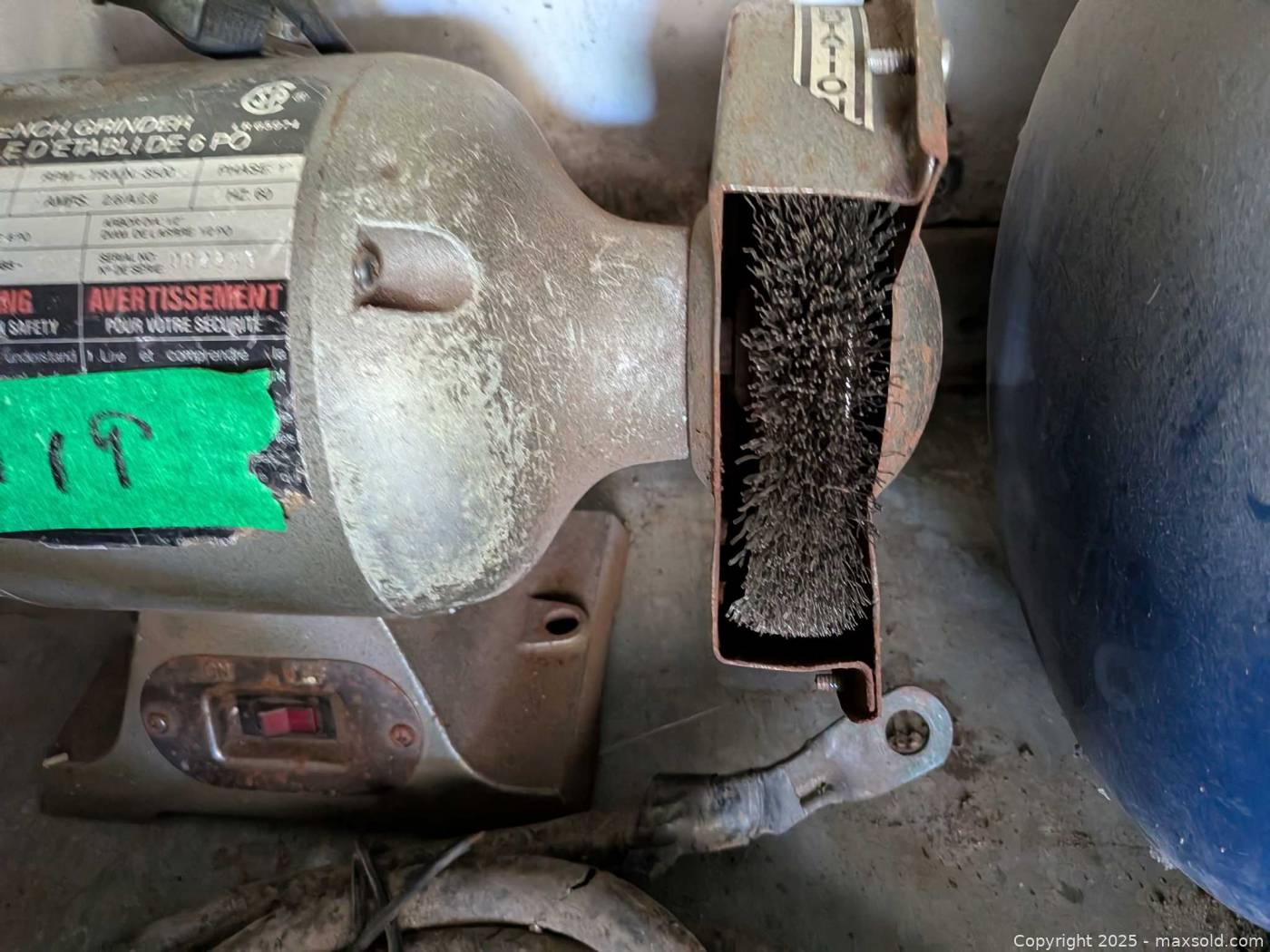 6 in dual-wheel bench grinder 1/4 HP | Maxsold