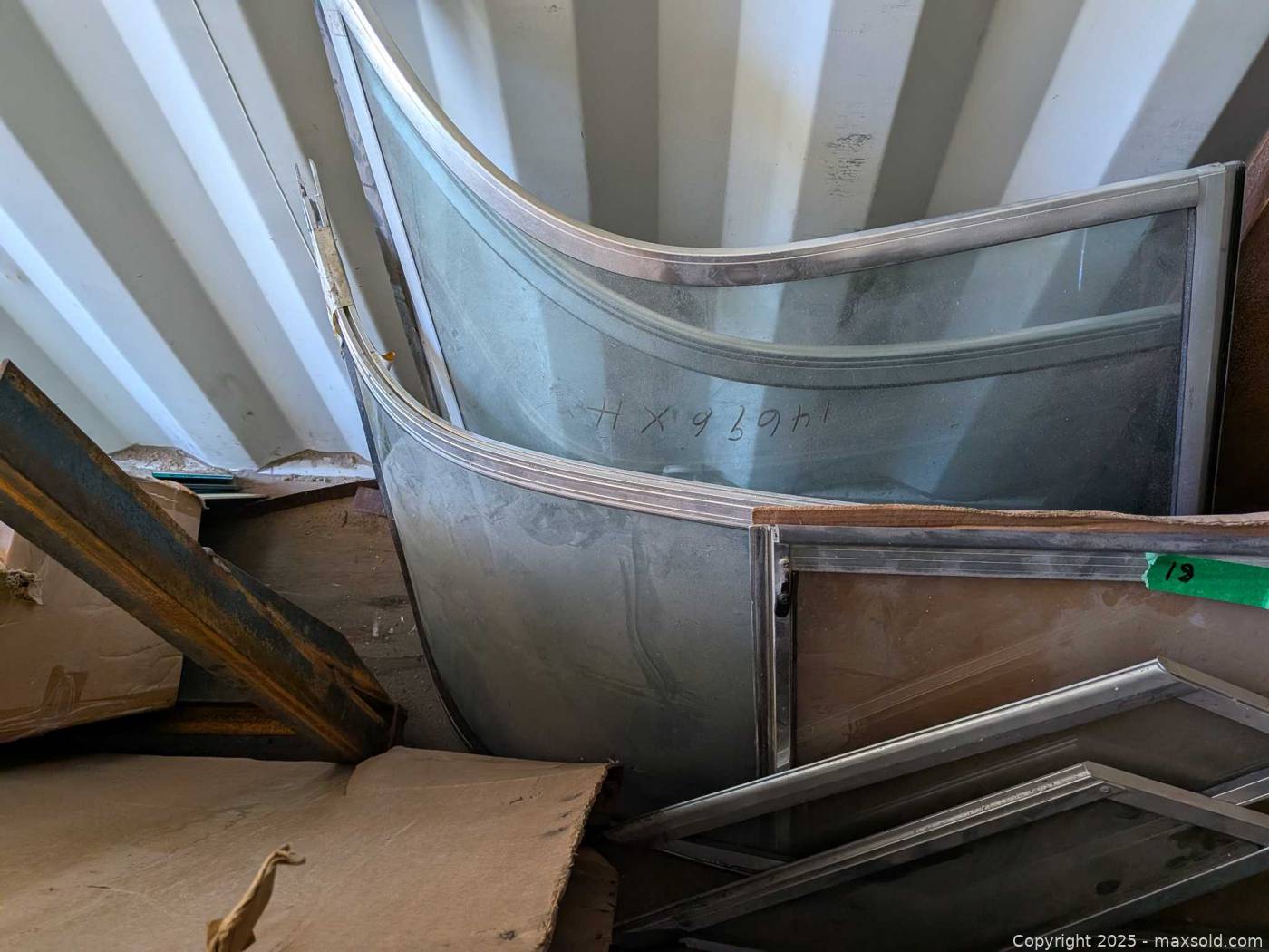 Boat windshield glass panels with frames lot | Maxsold