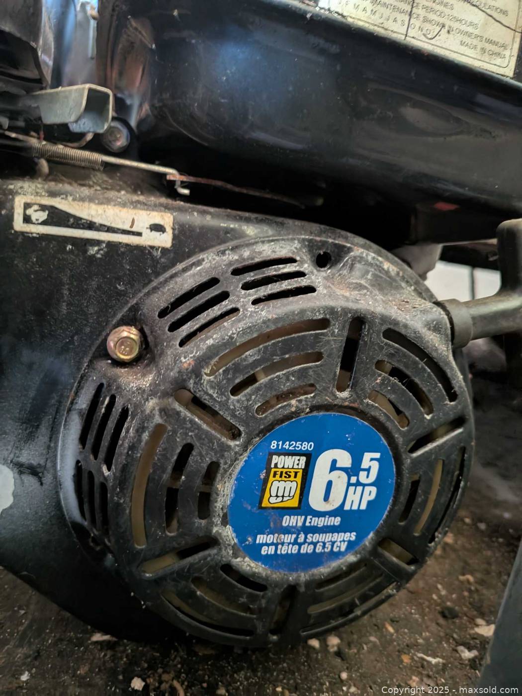 Power Fist 6.5 HP 196cc OHV Engine 8142580 | Maxsold