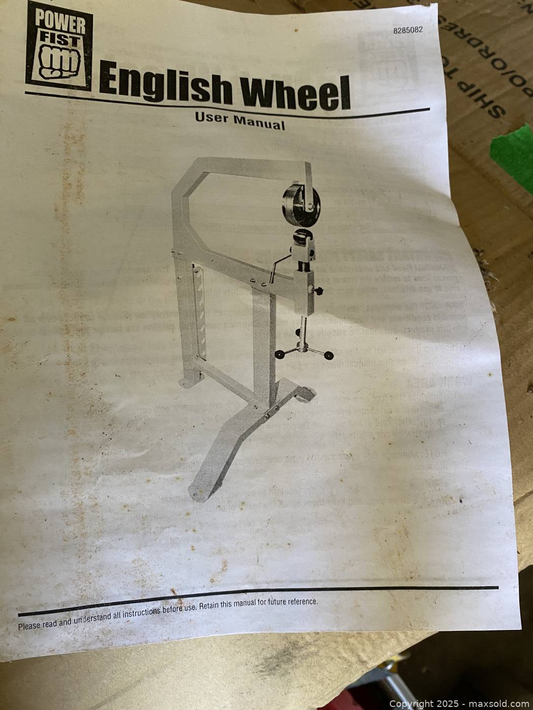Power Fist English Wheel Kit | Maxsold