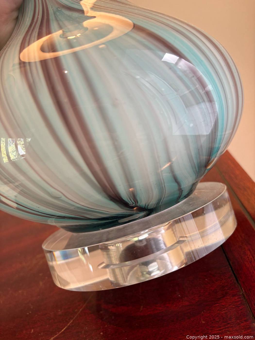 Set of 2 blown glass table lamps | Maxsold