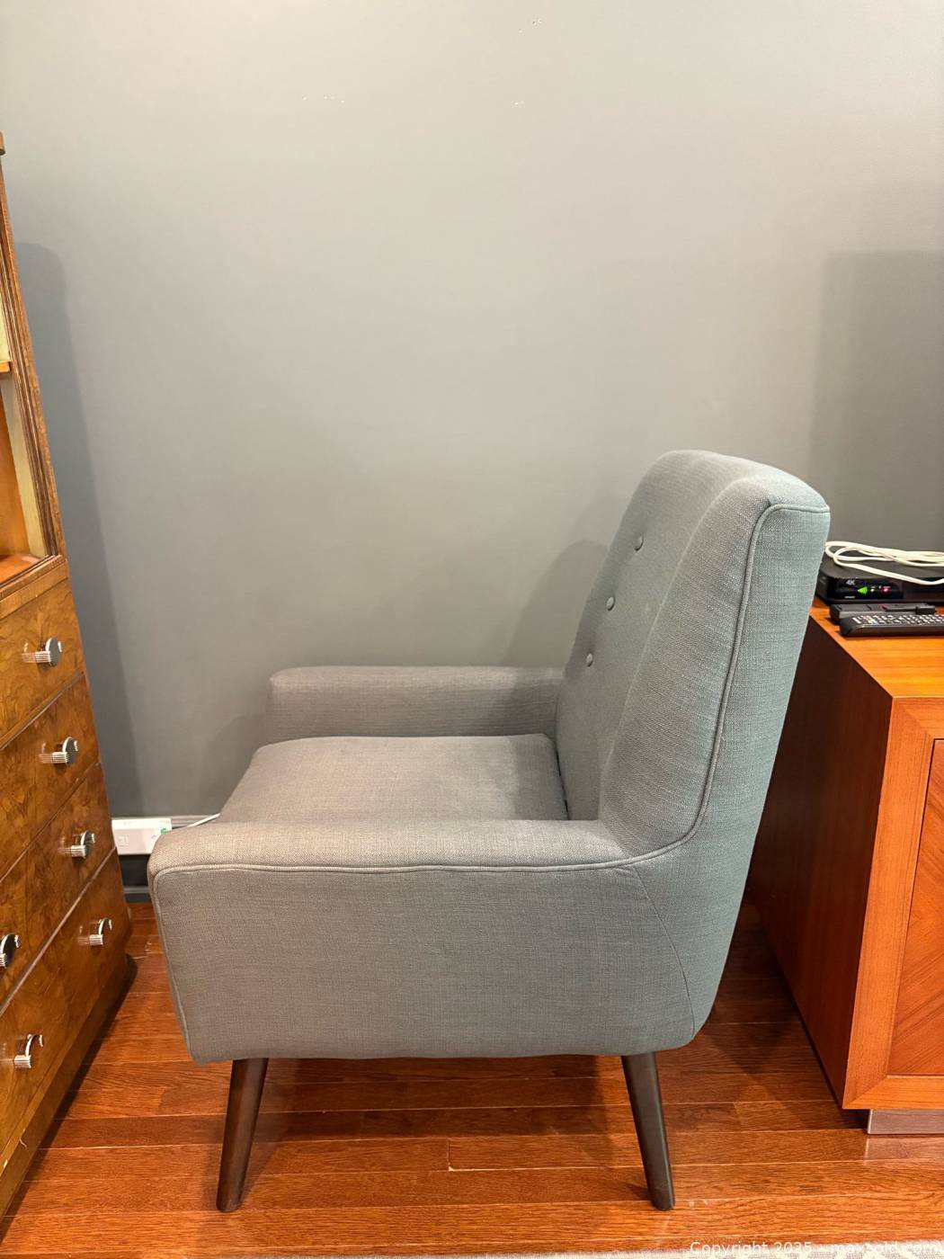 Structube mid-century modern accent chairs, pair | Maxsold