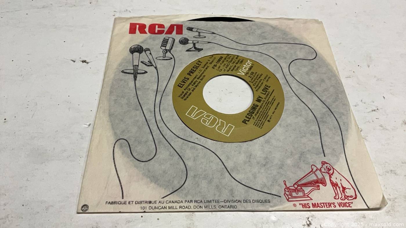 Elvis Presley “Way Down” 45-rpm vinyl record | Maxsold