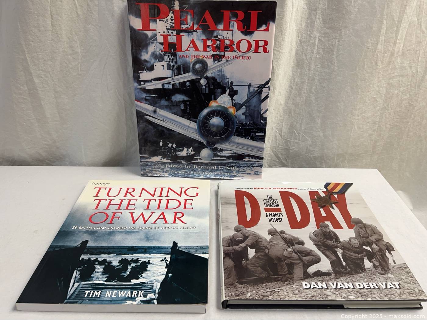 3 WWII hardcover history books: Pearl Harbor, Turning the Tide of War ...