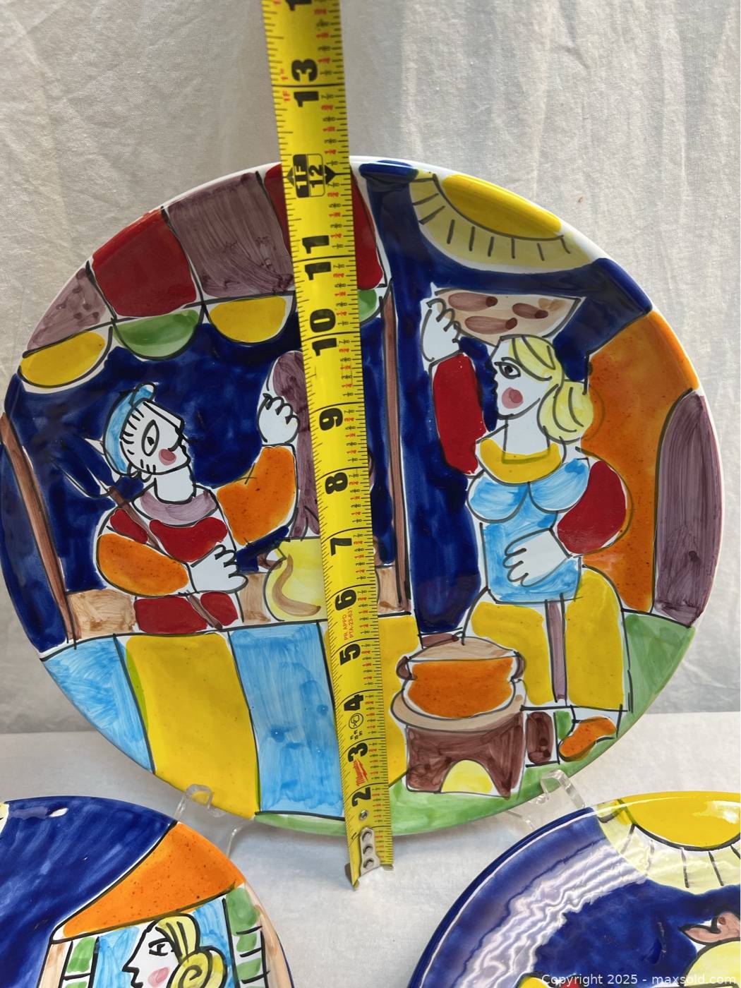 The Cellar Italian hand-painted dinner plates | Maxsold