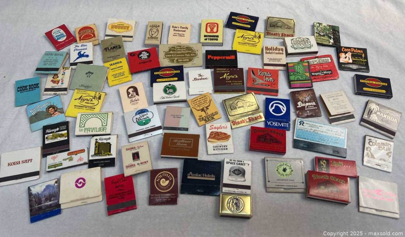 Vintage restaurant, hotel and casino matchbooks | Maxsold