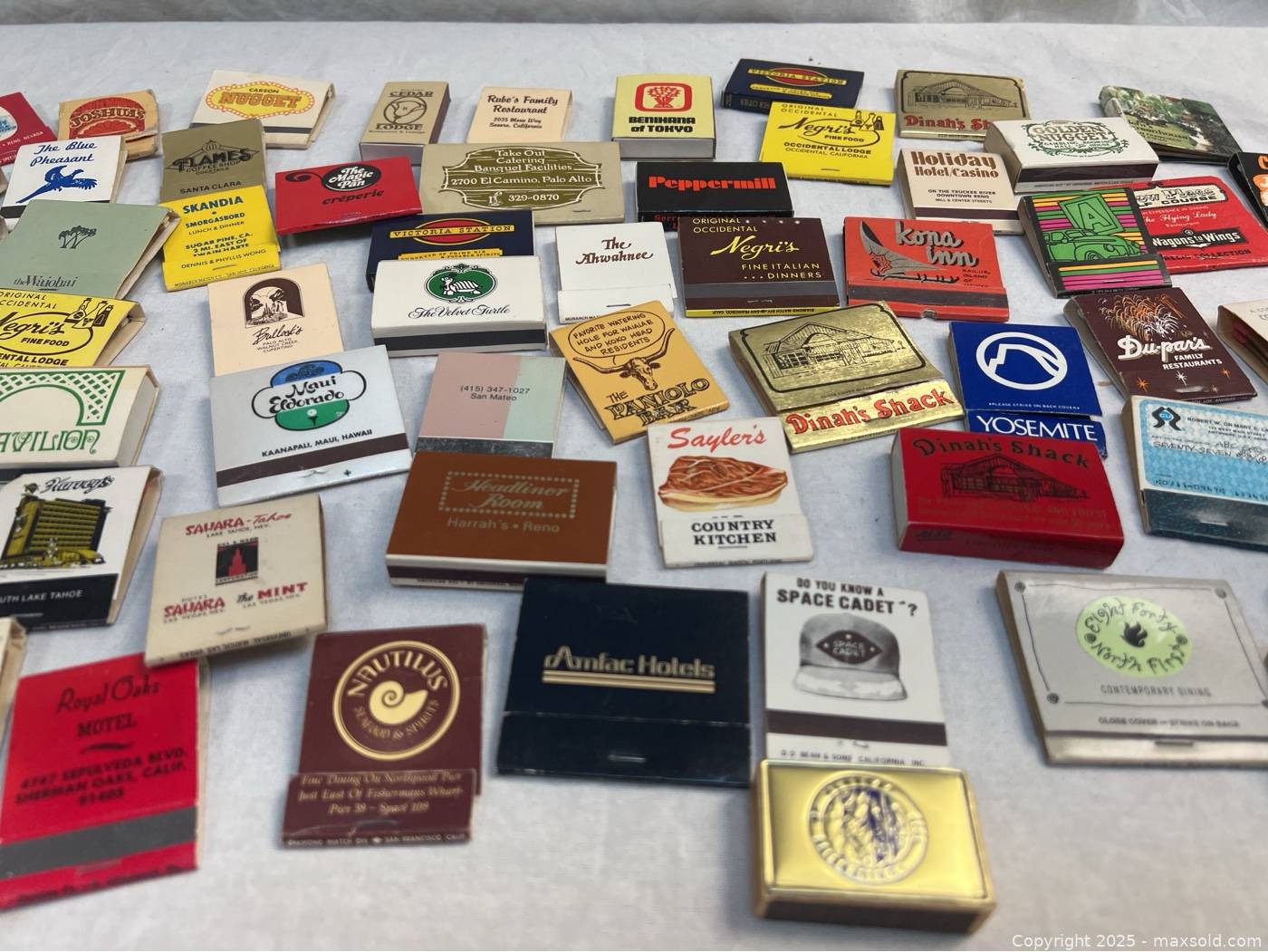 Vintage restaurant, hotel and casino matchbooks | Maxsold