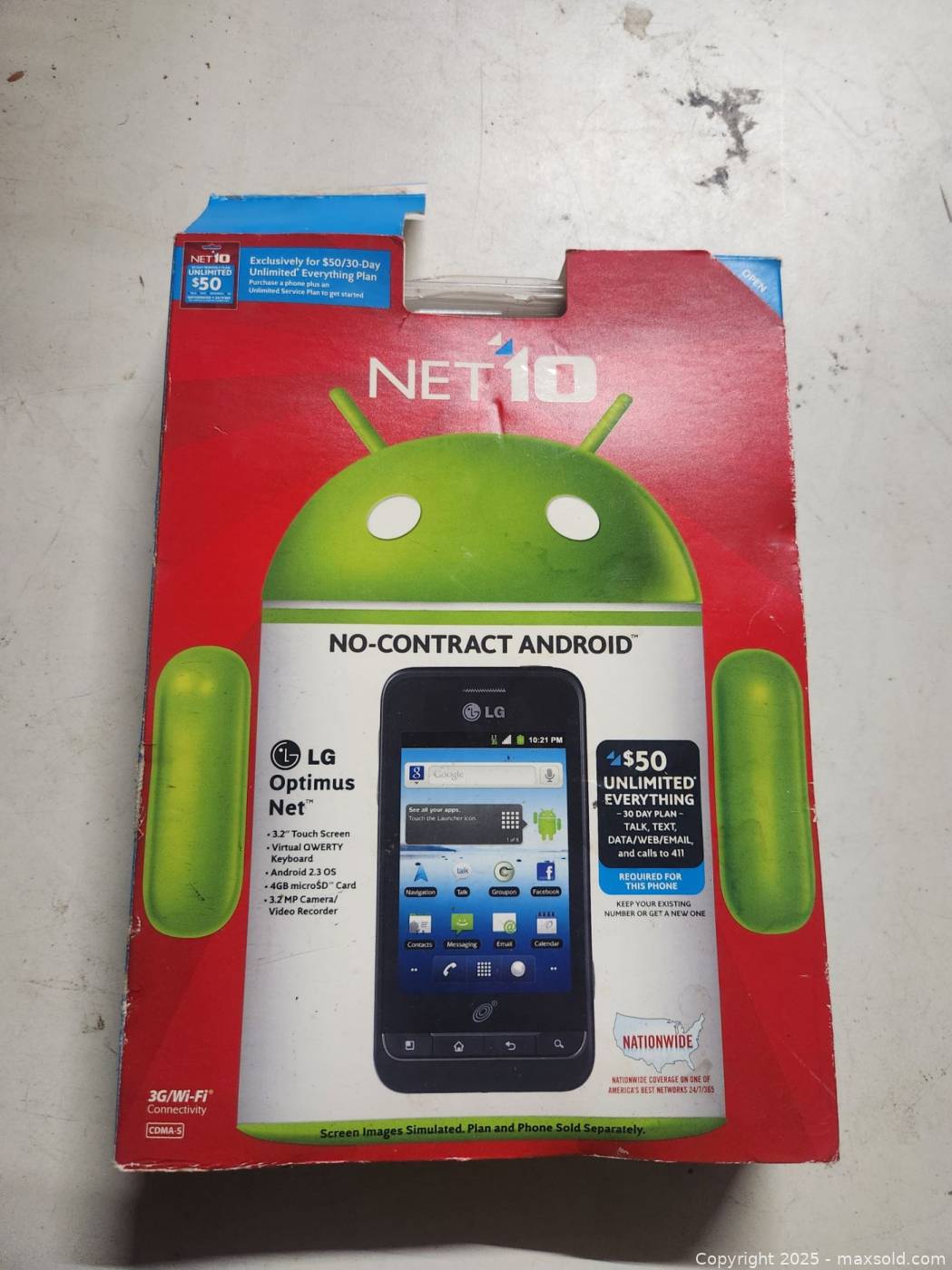 LG Optimus Net Android prepaid smartphone | Maxsold