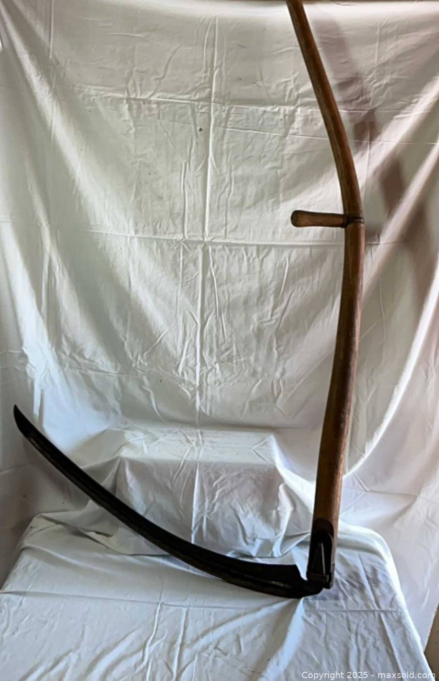 Antique wooden snath scythe | Maxsold