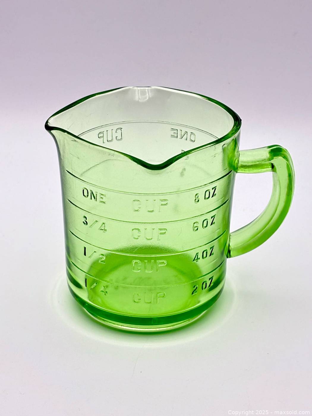 Uranium Green Kellogg's Hazel Atlas Measuring Cup | Maxsold