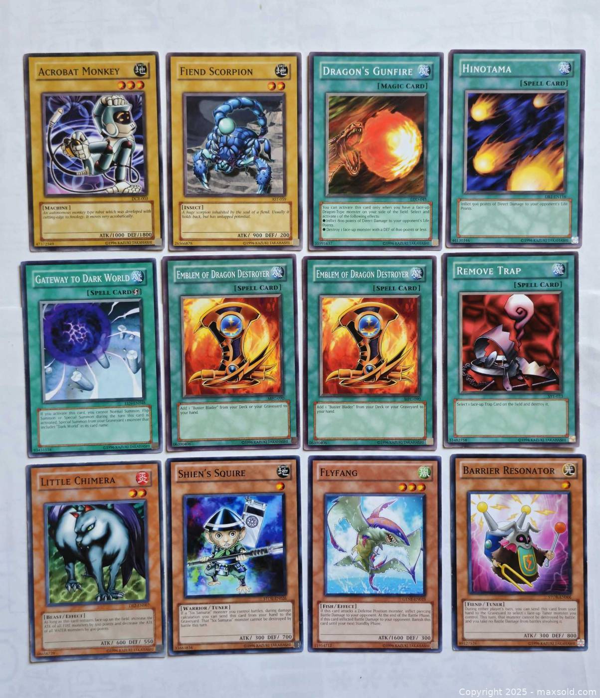 Yu-Gi-Oh 12 Trading Cards | Maxsold