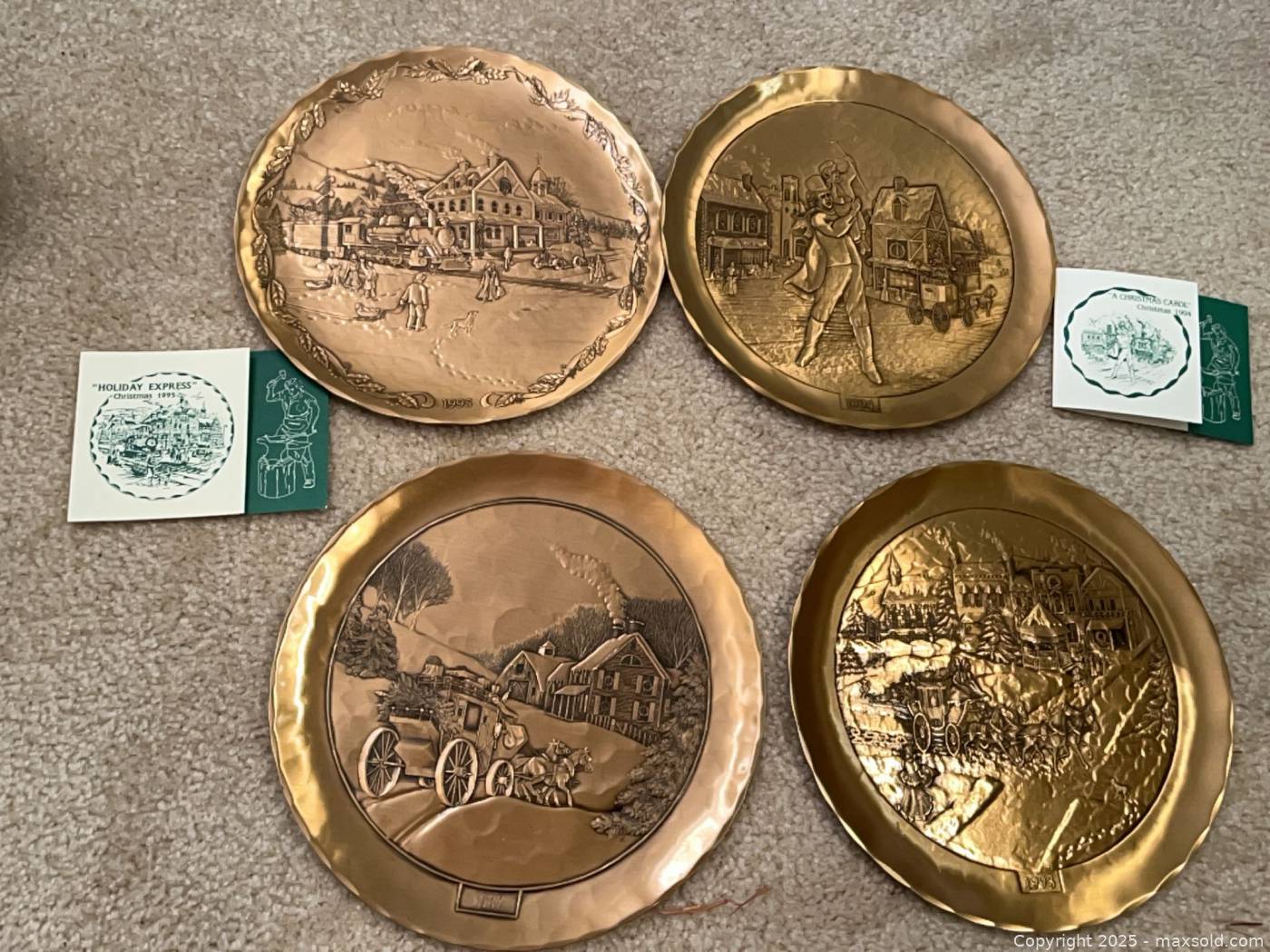Wendell August Forge round metal plates lot | Maxsold