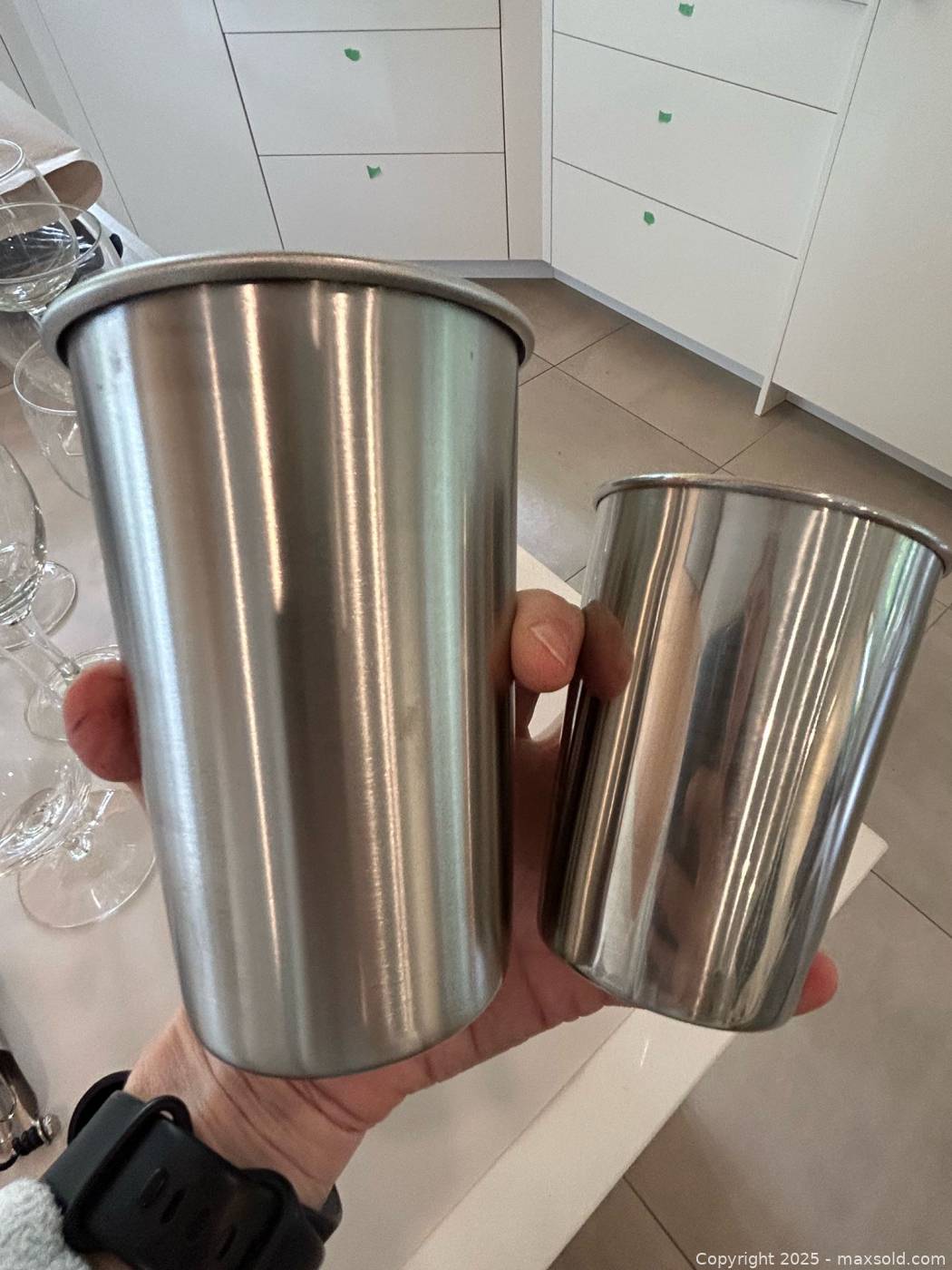 25-piece wine & cocktail glassware w/ shakers | Maxsold