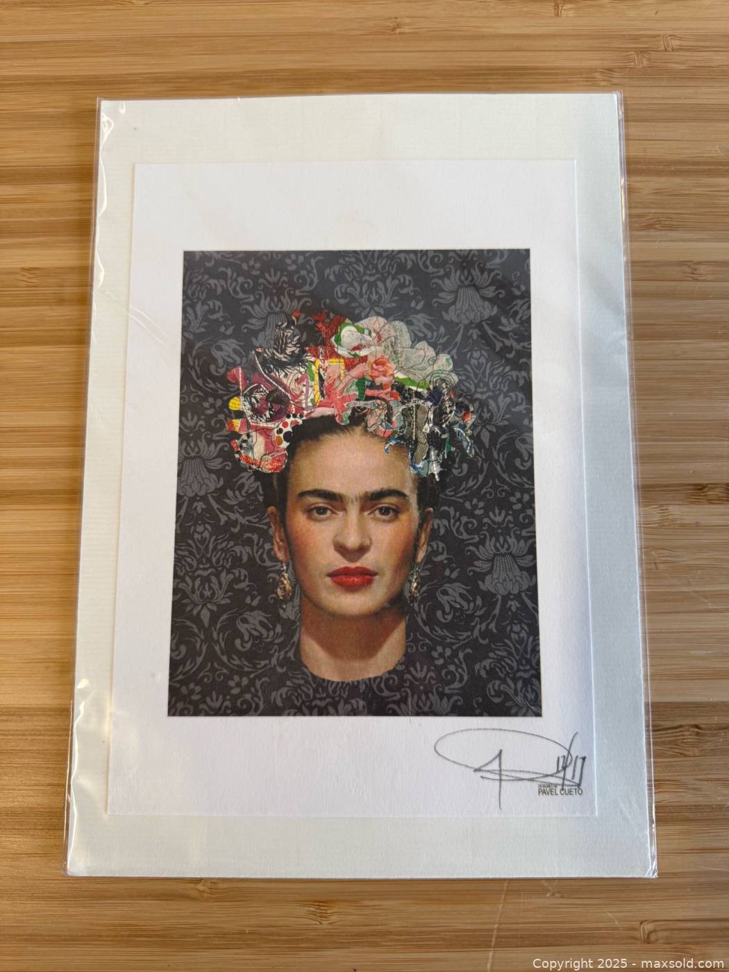 Frida Kahlo signed color inkjet print by Cueto | Maxsold