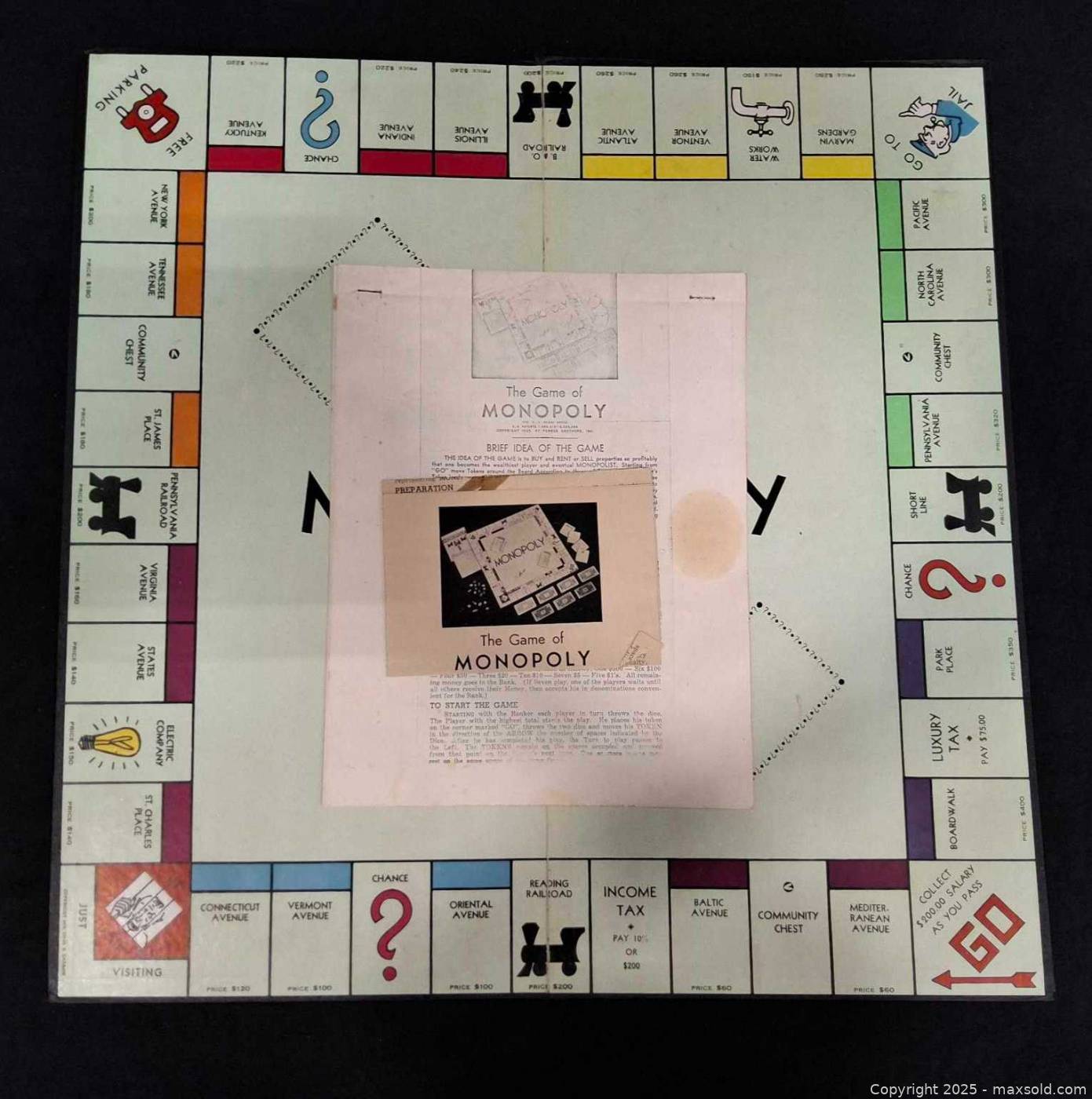 Monopoly game board and box, Hop Ching Chinese Checkers wooden board ...